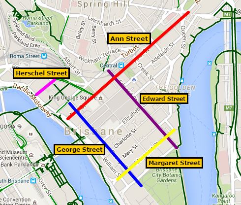 CBD Protected Bike Grid – Space for Cycling Brisbane