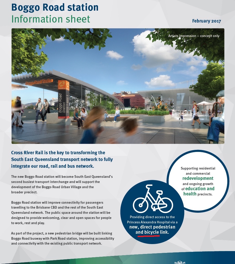 Boggo Road Station – Space for Cycling Brisbane