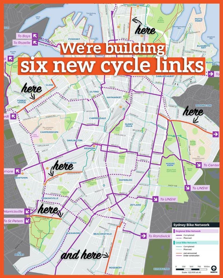 SydneyCyclePaths – Space for Cycling Brisbane