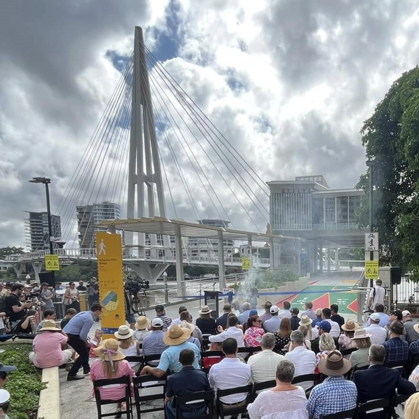 Kangaroo Point green bridge is open! – Space for Cycling Brisbane